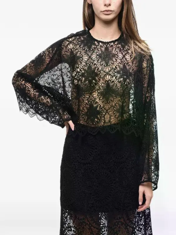 Beaufille Kubrick Macramé Lace Blouse