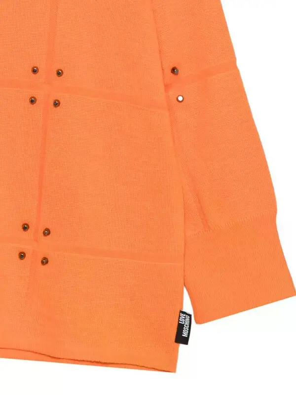 Moschino Embellished Crew Neck Sweater
