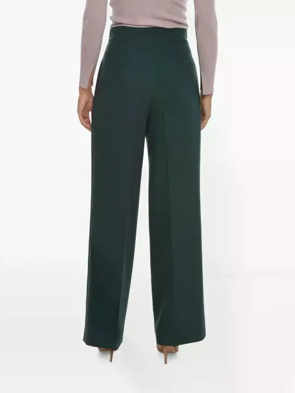 SUPER BLOND Pleated Buckle-fastening Trousers