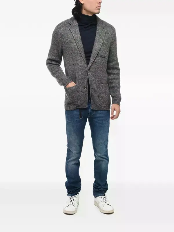 SUN HOUSE Knit Horn-button Cardigan