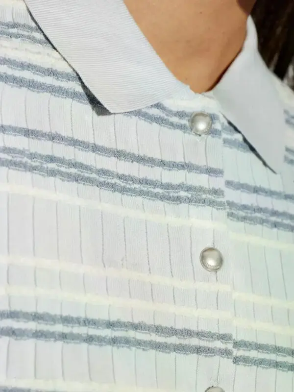 Rag & Bone Striped Short-sleeve Cardigan