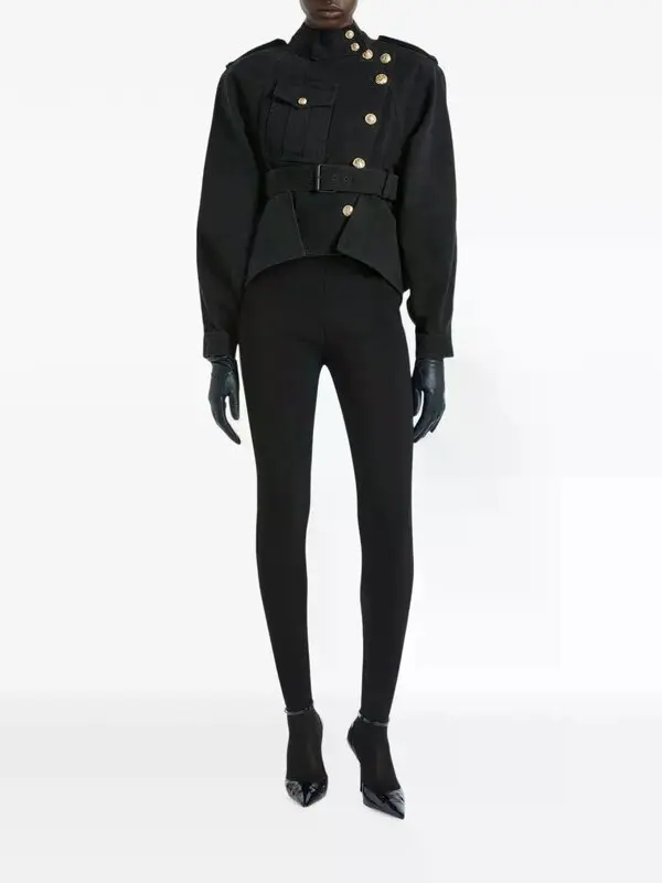 Balmain Denim Peplum Jacket