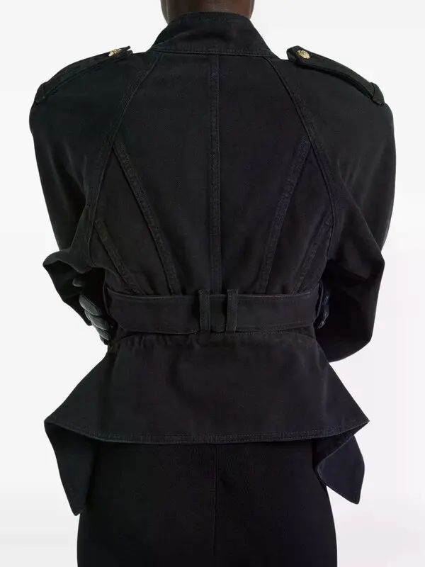 Balmain Denim Peplum Jacket