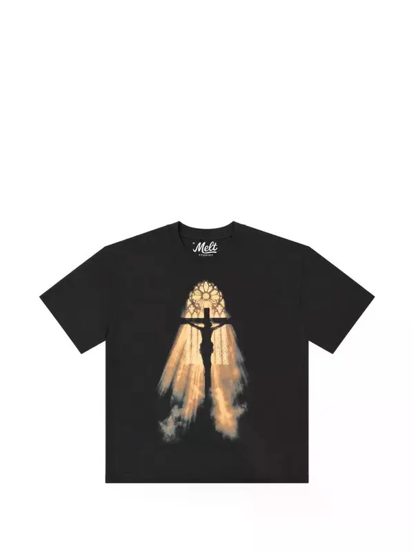 MELT Graphic-print T-shirt - Black