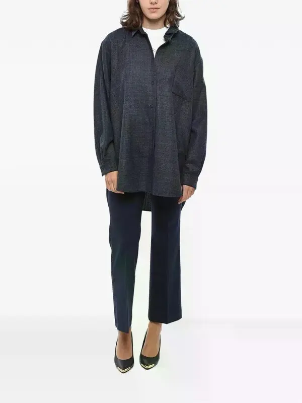 SUPER BLOND Oversized Flannel Shirt