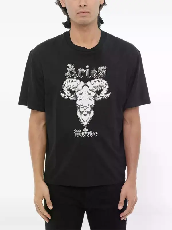 Neil Barrett Graphic-print Crew-neck T-shirt - Black