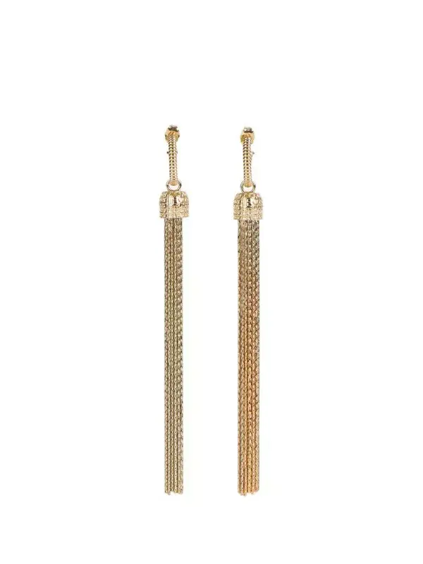 Balmain Brass Tassel Earrings - Gold