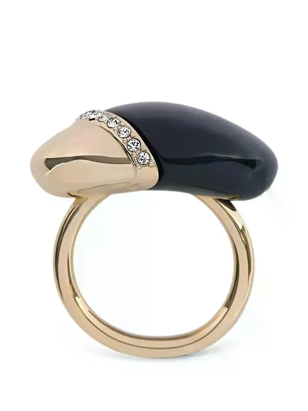 Balmain Organic Ring In Lacquered Brass