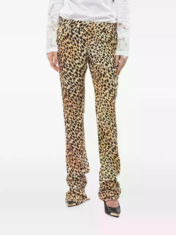 Dsquared2 Animal-print Trousers - Brown
