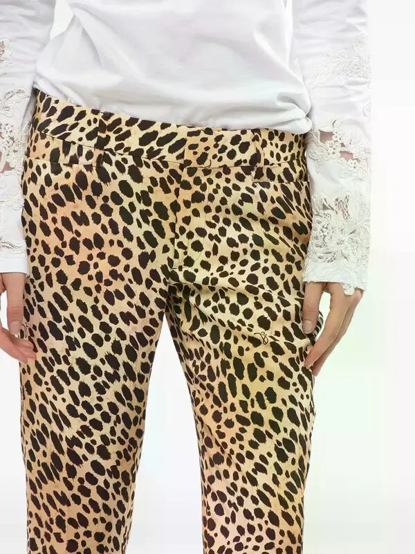 Dsquared2 Animal Print Trousers - Brown