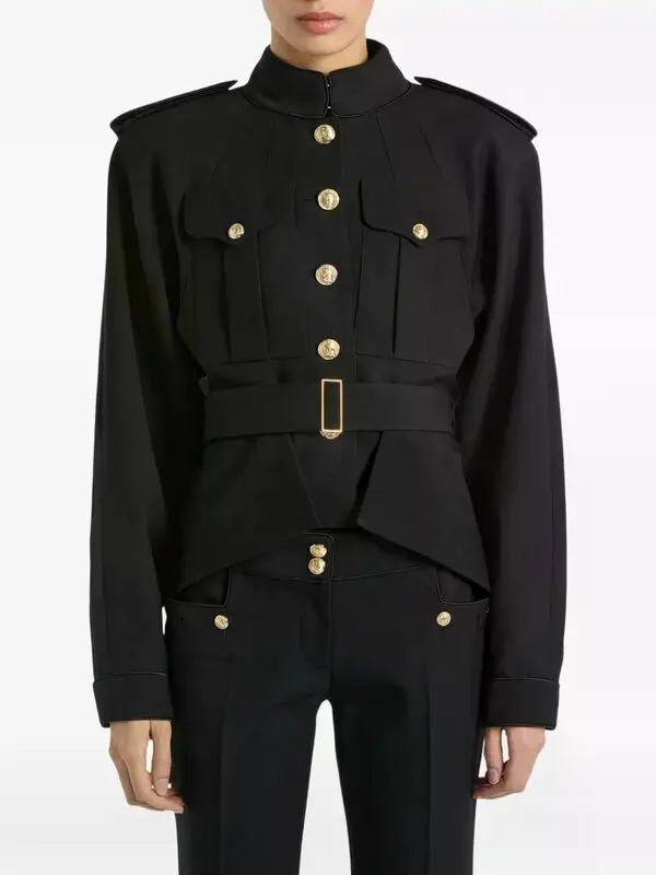 Balmain Belted Peplum Jacket