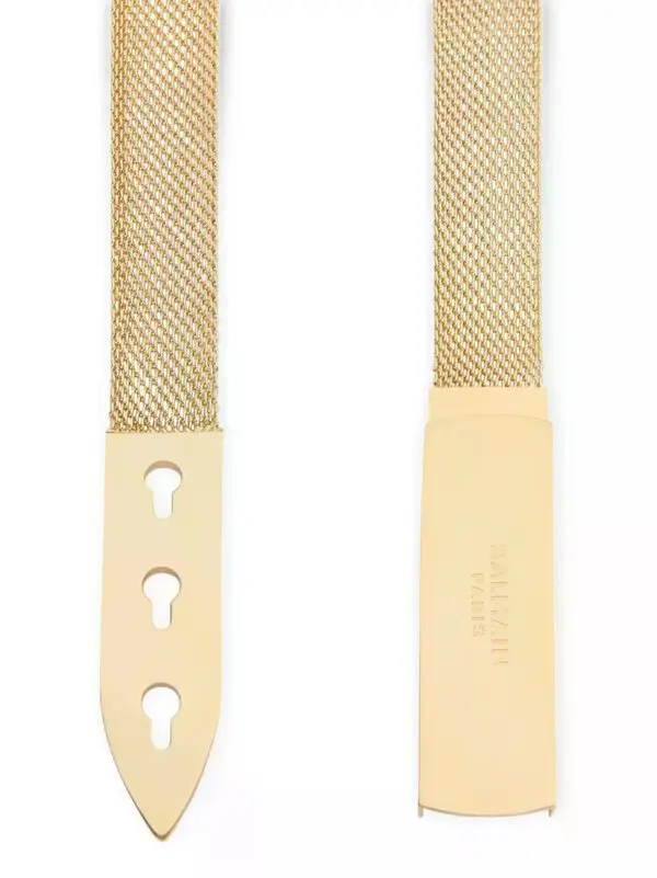 Balmain Braided Brass Belt