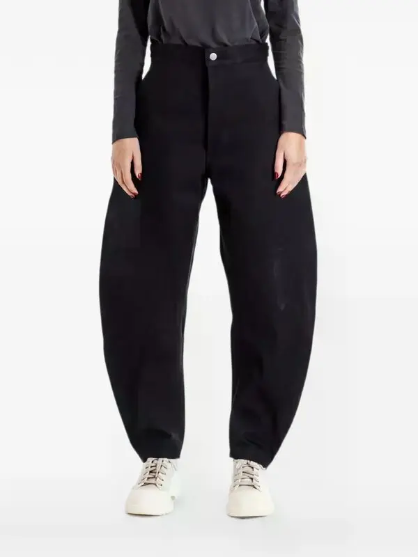 TUKI Type Button-fastening Trousers - Black