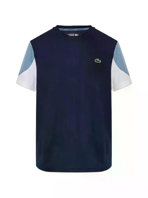 Lacoste Logo-patch Panelled T-shirt