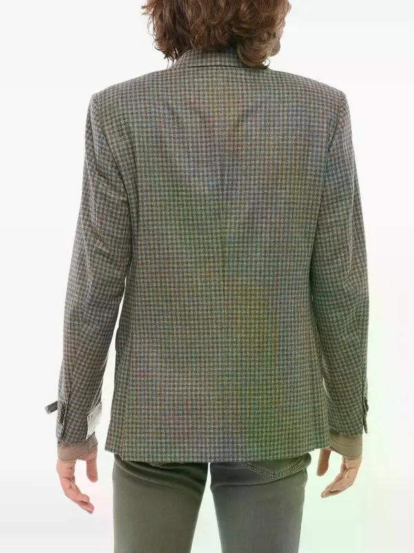 Corneliani Checked Single-breasted Wool Blazer