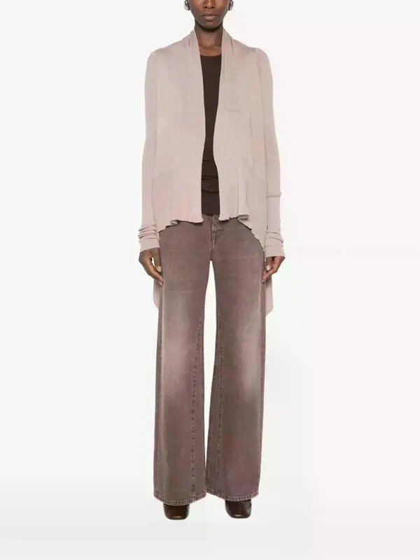 Rick Owens Draped Asymmetric Hem Cardigan