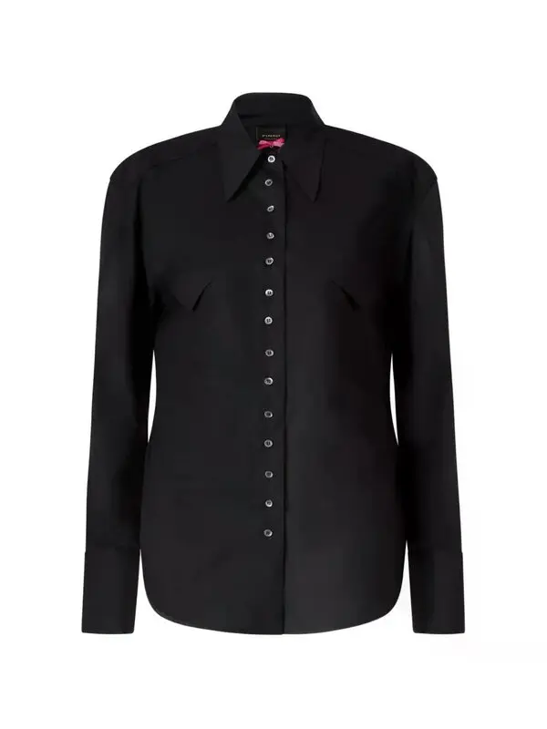 Pinko Tie-fastening Button-up Shirt - Black