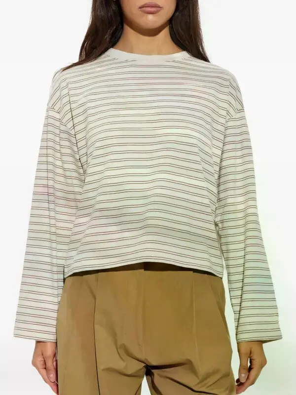 Rag & Bone Kelly Striped Long-sleeve Top - Neutrals