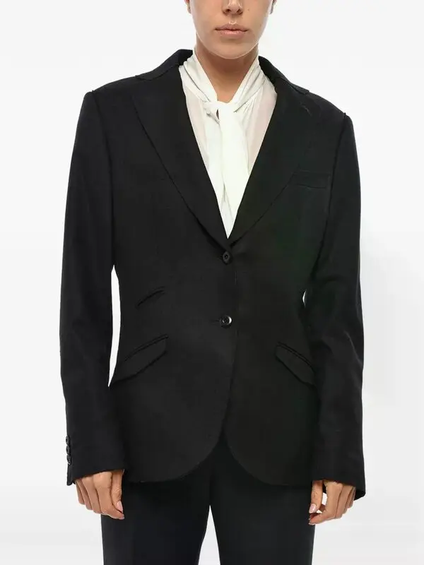 MAURIZIO MIRI Raw-edge Single-breasted Blazer
