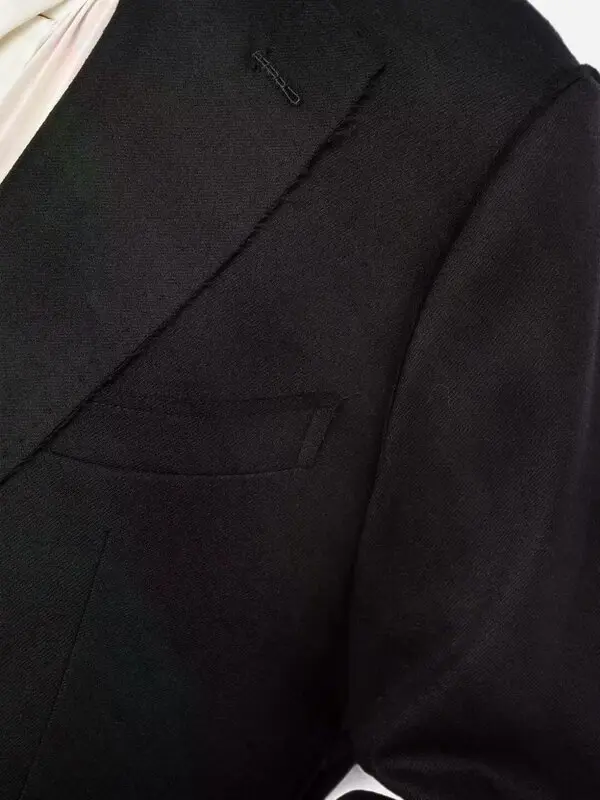 MAURIZIO MIRI Raw-edge Single-breasted Blazer