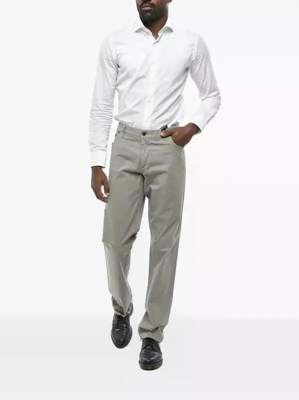 Corneliani Belt-loop Trousers With Welt Pockets