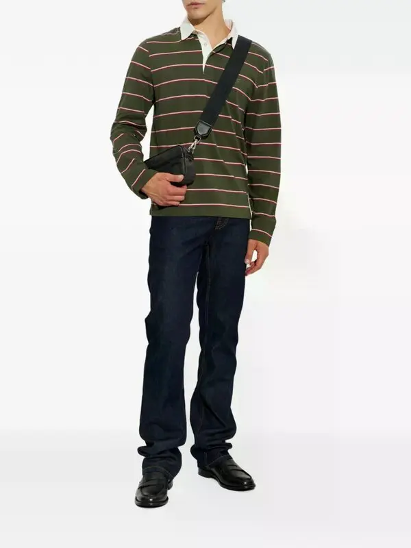 Etro Striped Long-sleeve Polo Shirt
