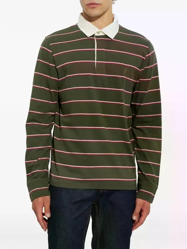 Etro Striped Long-sleeve Polo Shirt