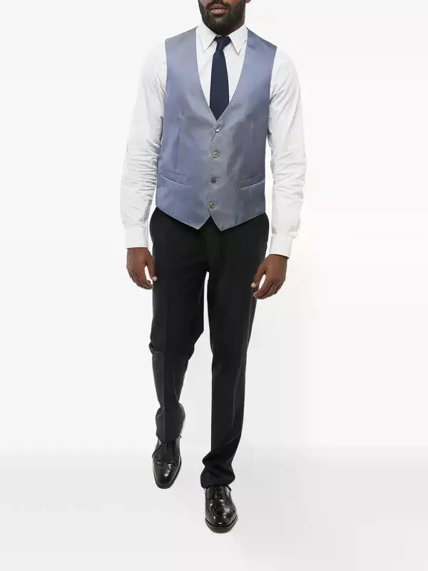 Corneliani Silk V-neck Waistcoat