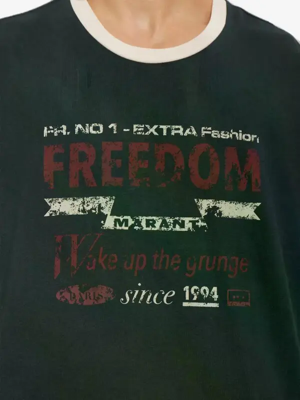 MARANT Hiroe Logo-print T-shirt - Green