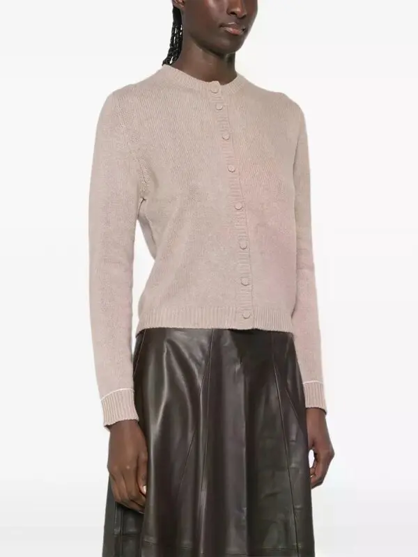 Fabiana Filippi Button-up Cardigan With Ribbed Trim