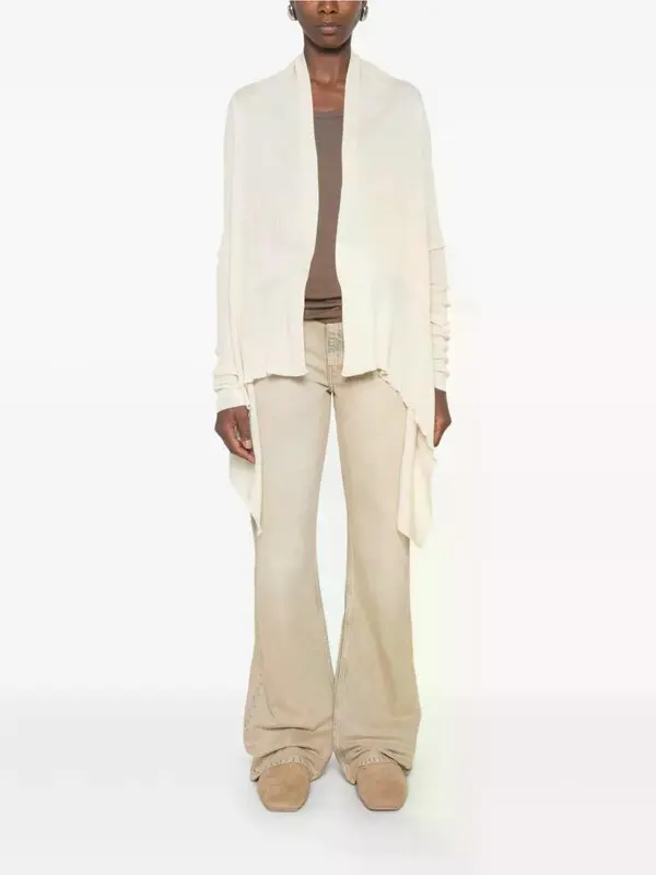 Rick Owens Asymmetric Draped Cardigan