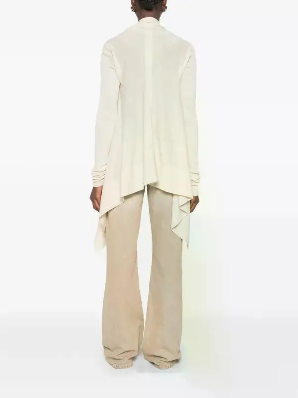 Rick Owens Asymmetric Draped Cardigan
