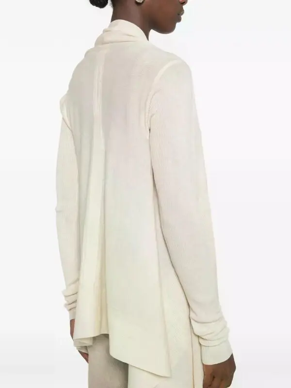 Rick Owens Asymmetric Draped Cardigan