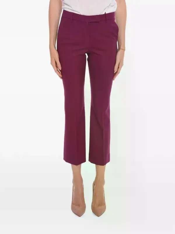 QL2 QUELLEDUE Single-pleat Cropped Trousers