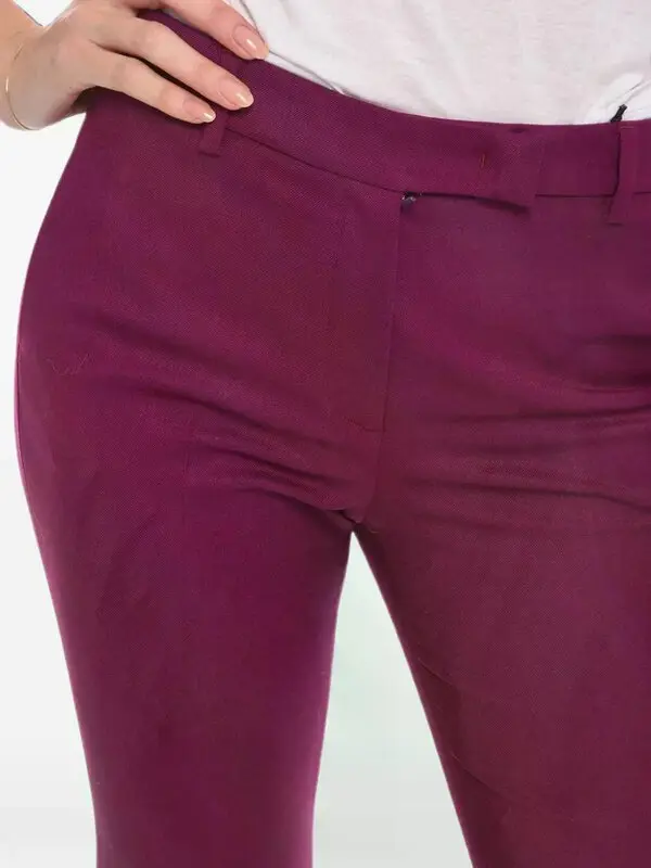 QL2 QUELLEDUE Single-pleat Cropped Trousers