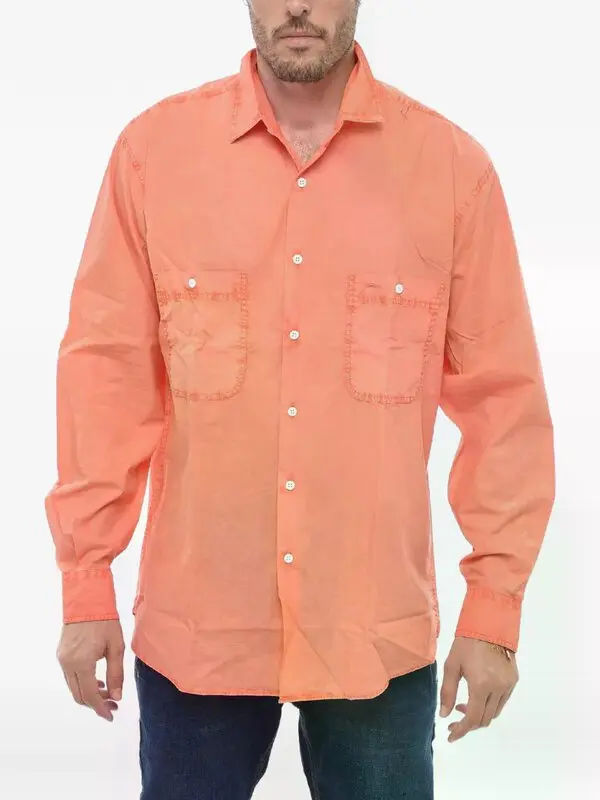 Aspesi Patch-pocket Long-sleeve Shirt - Orange