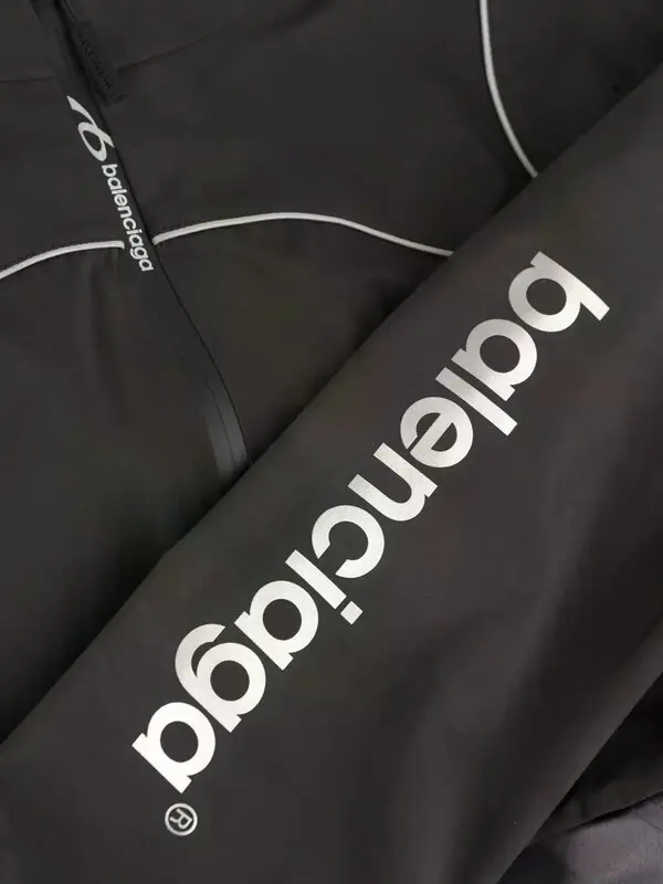 Balenciaga Hooded Cropped Jacket