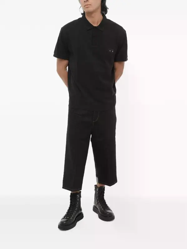 Neil Barrett Piercing-detail Polo Shirt