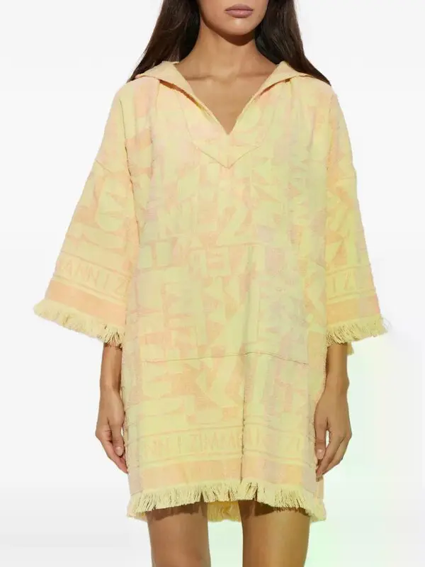 Zimmermann Solstice Logo-jacquard Beach Mini Dress