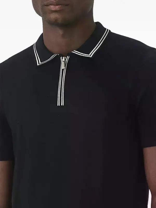 MAUVAIS Zip-fastening Polo Shirt - Blue