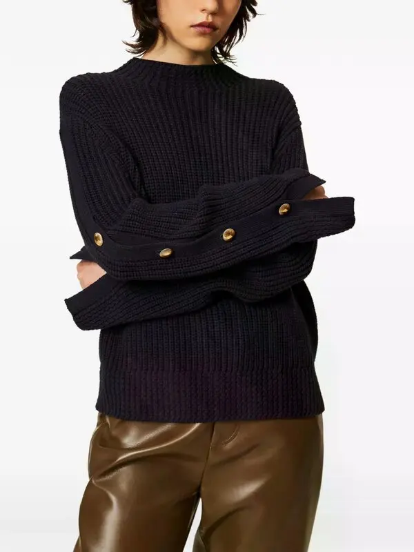TWINSET Jumper With Metal Button Detailing