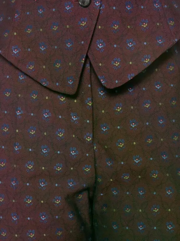 Etro Jacquard-woven Floral Print Trousers