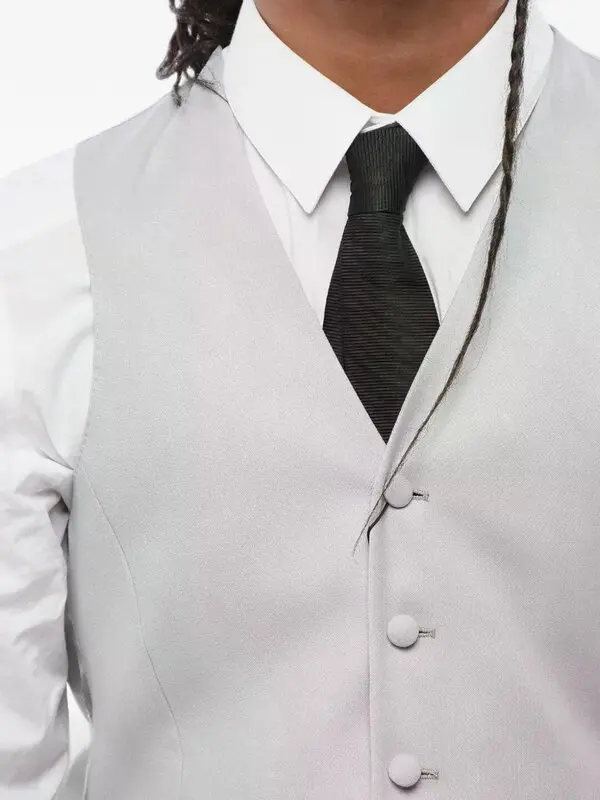 Corneliani Button-up Wool Waistcoat