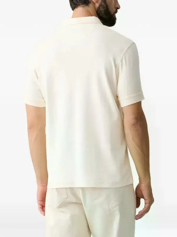 Barbour Crakehall Zip-fastening Cotton Polo Shirt - Neutrals