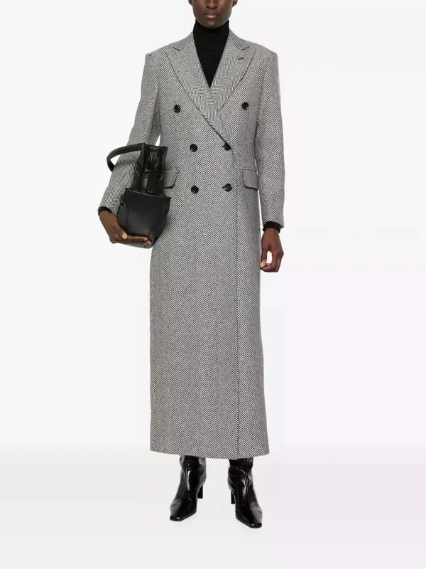 ERALDO Herringbone Double-breasted Coat