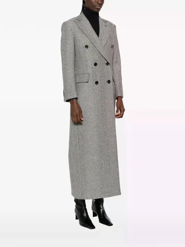 ERALDO Herringbone Double-breasted Coat