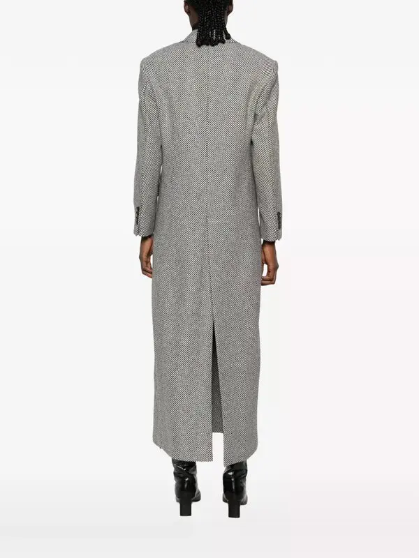 ERALDO Herringbone Double-breasted Coat