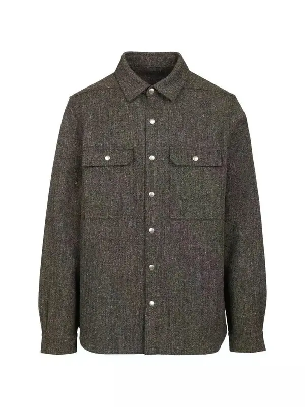 Rick Owens Webbing-strap Wool-blend Jacket - Brown