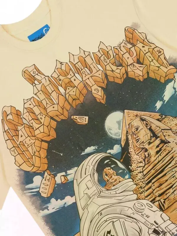 GODSPEED Sphinx Guardian Graphic-print T-shirt - Neutrals