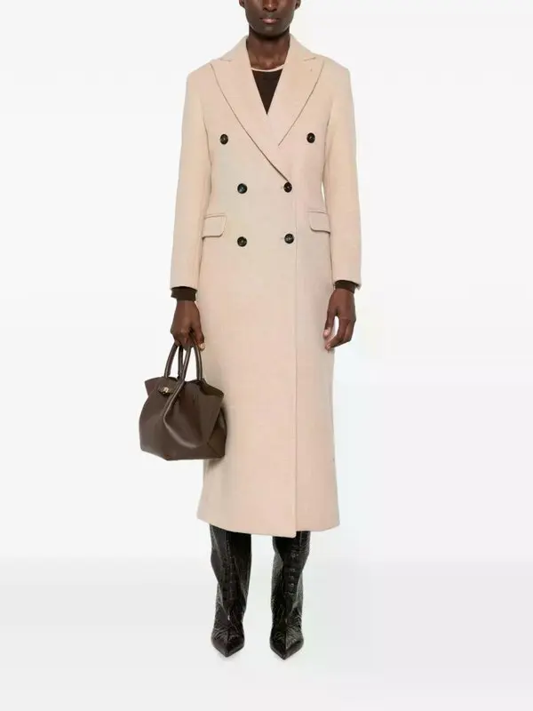 ERALDO Double-breasted Peaked-lapel Coat